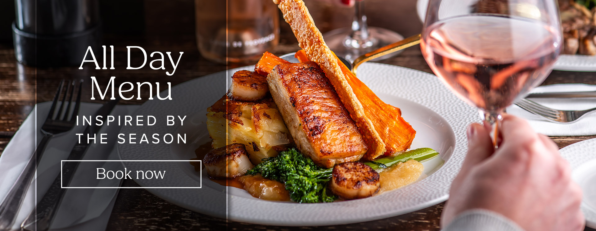 Dinner Menu & Prices | All Day Dining at The Inn at Maybury Woking